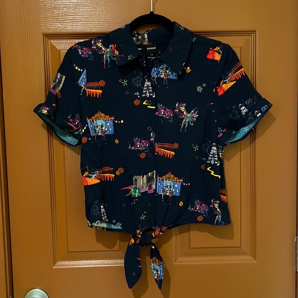 Disney | Tops | Pixar Coco Button Down | Poshmark